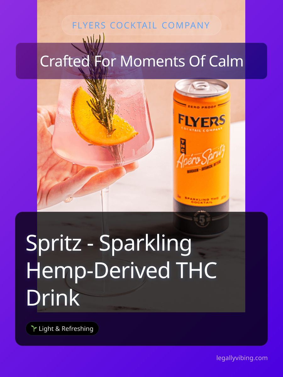 Spritz - Sparkling Hemp-Derived THC Drink by Flyers Cocktail Company